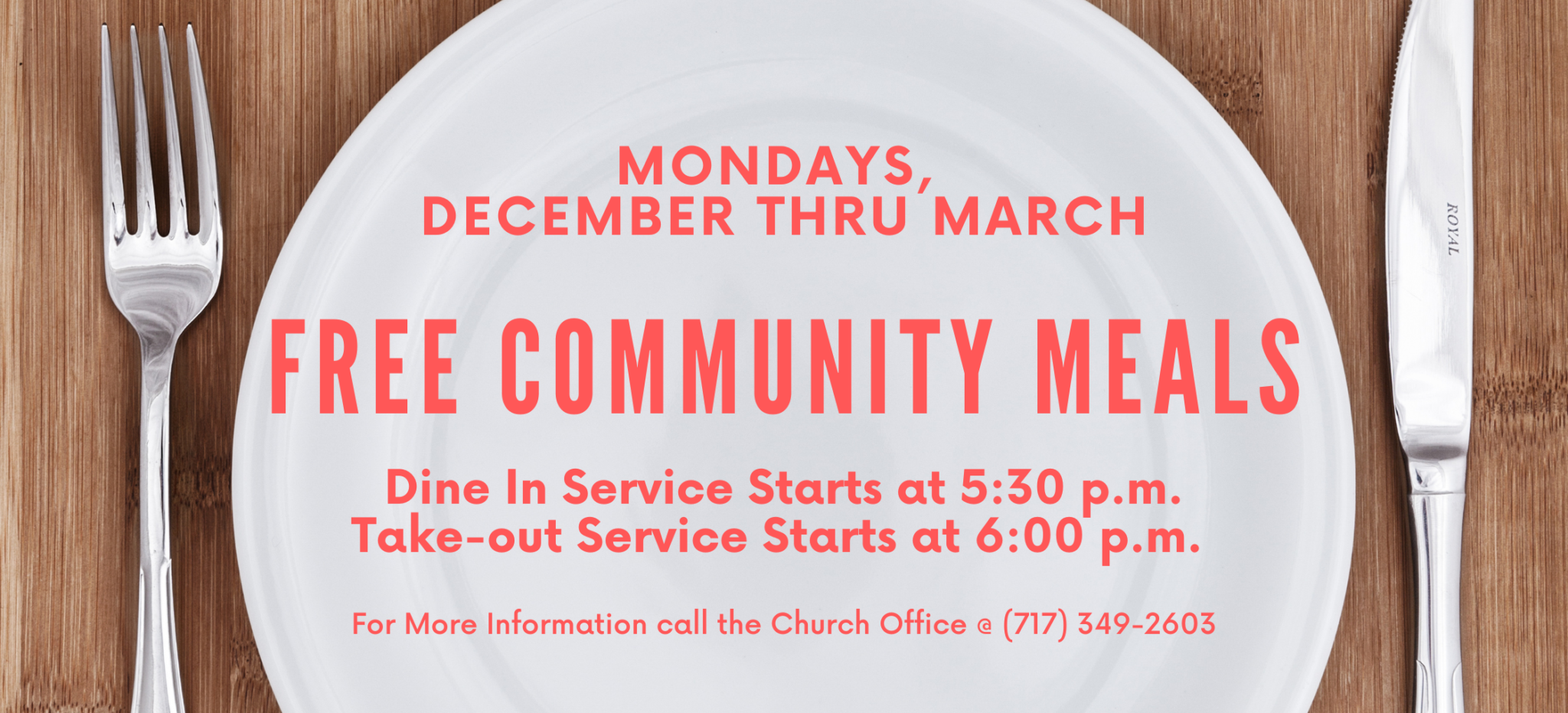 Monday Night Community Meals | Upper Path Valley Presbyterian Church